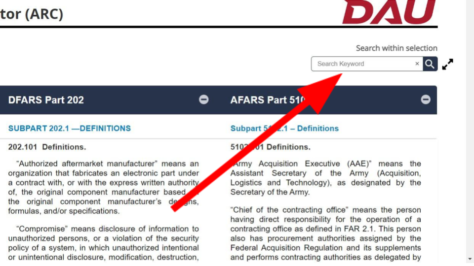 (ARC) User Guide | Acquisition.GOV