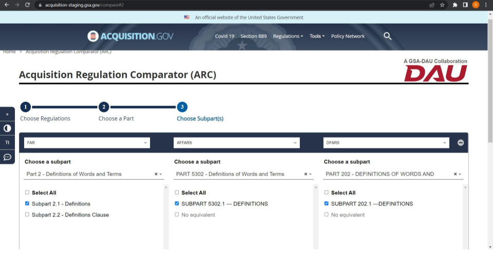 (ARC) User Guide | Acquisition.GOV